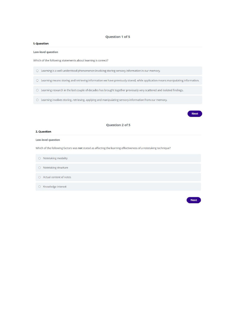 Workshop Quiz PDF | PDF