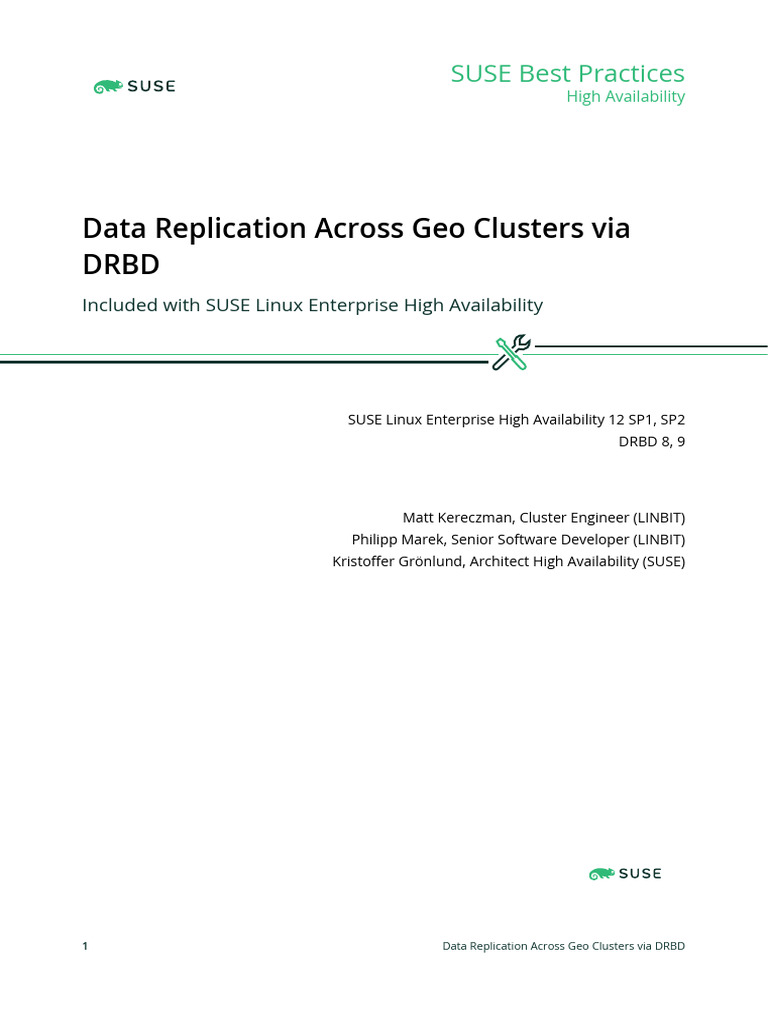 SBP-DRBD en | PDF | Computer Cluster | Software