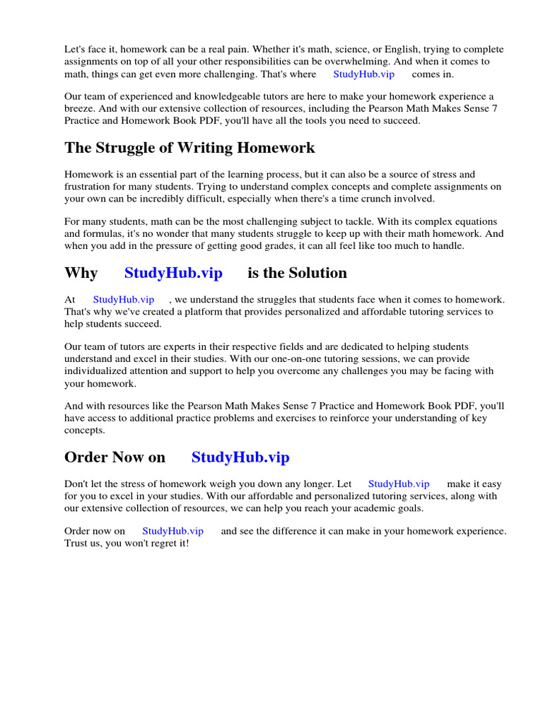 Pearson Math Makes Sense 7 Practice and Homework Book PDF | Download ...