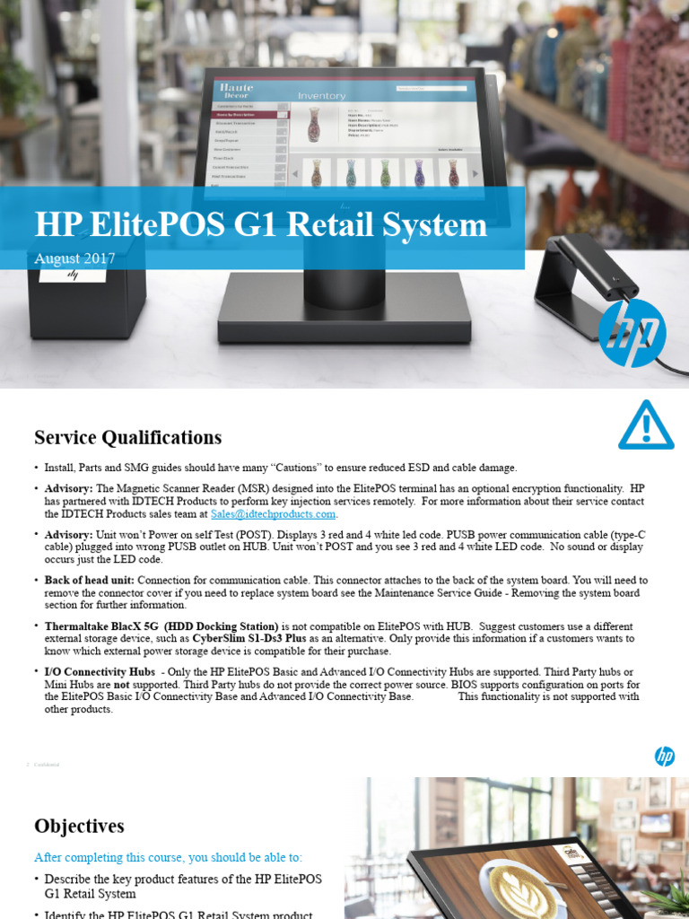 HP ElitePOS G1 Retail System WBT 08-05-2017 | PDF | Usb | Computer ...