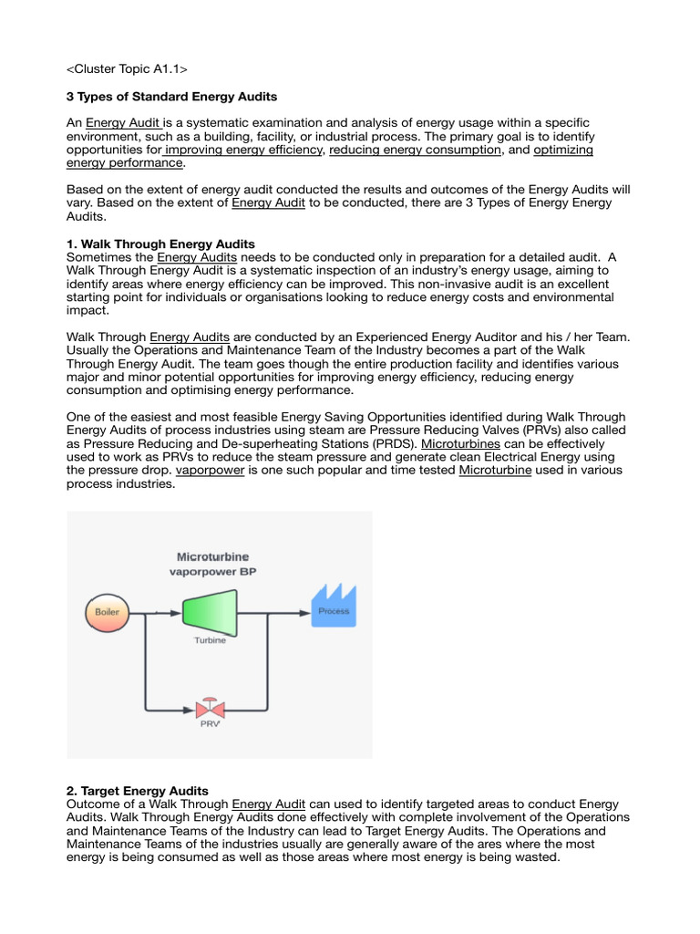 Types of Energy Audits Explained | PDF | Audit | Internal Rate Of Return