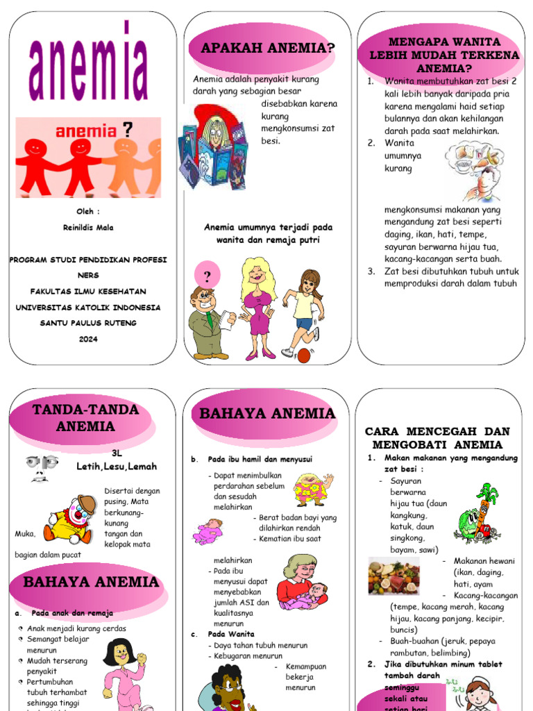 Leaflet Anemia | PDF