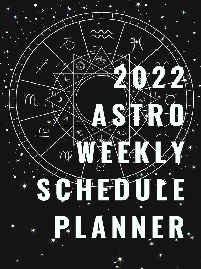 Astro Weekly Schedule Planner | PDF | Planets In Astrology | Planetary ...
