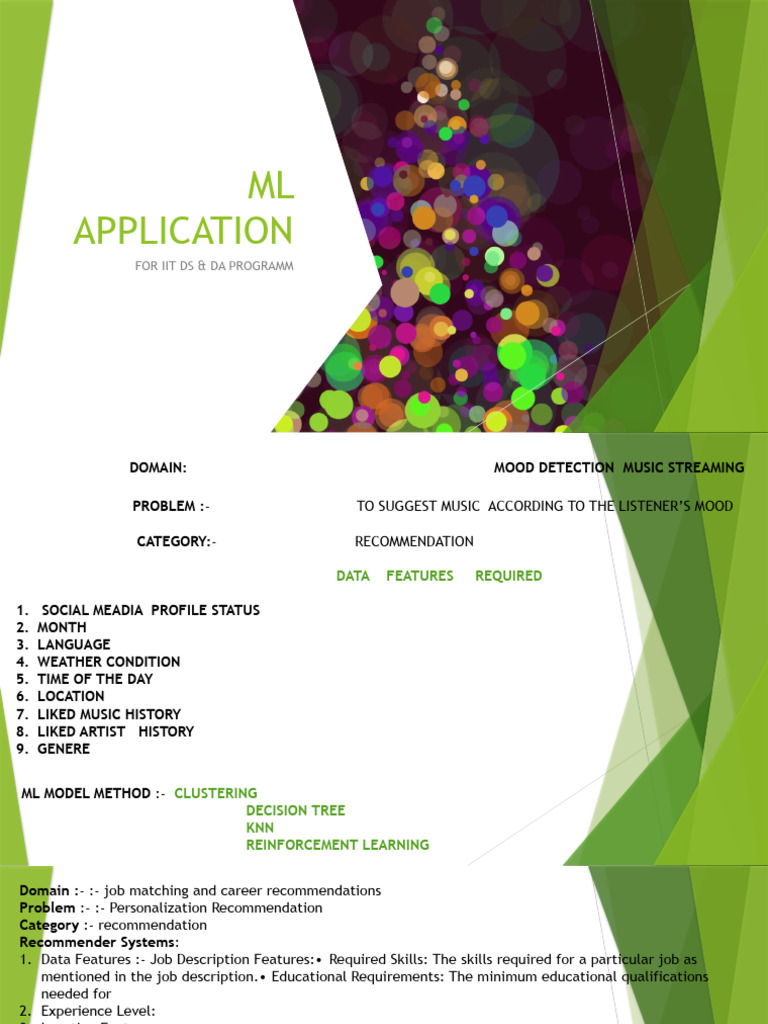 ML Application | PDF