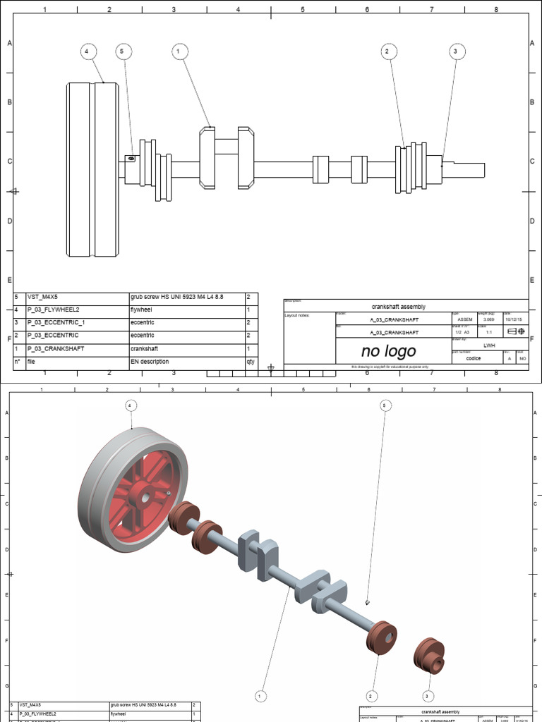 A 03 Crankshaft | PDF | Rotating Machines | Engines