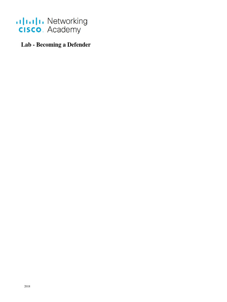 2.2.5 Lab - Becoming A Defender - ILM | Download Free PDF | Computer Security | Security