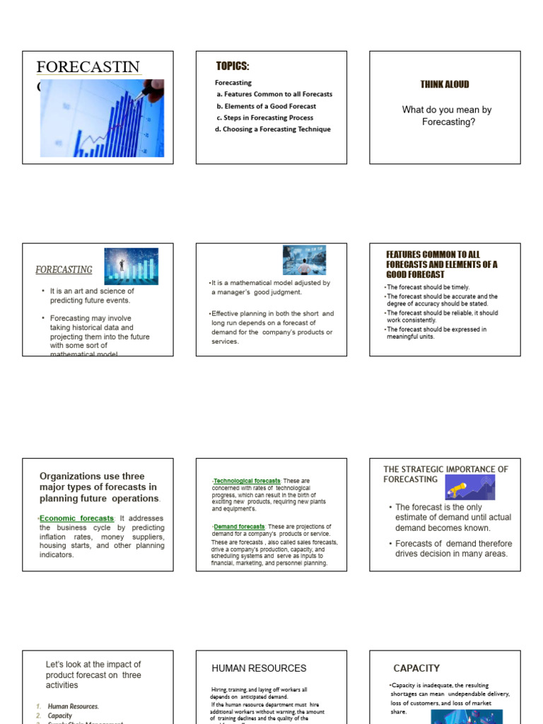 Lesson 3 - Forecasting | PDF | Forecasting | Statistics Lesson 3 - Forecasting | PDF | Forecasting | Statistics