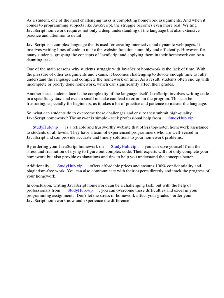 JavaScript Homework Help Guide | PDF | Java Script | World Wide Web