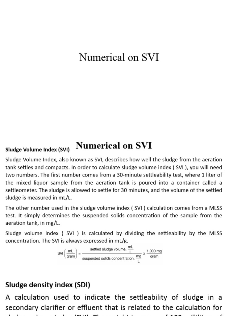Numericals On Water Pollution | PDF | Chemical Engineering | Water ...
