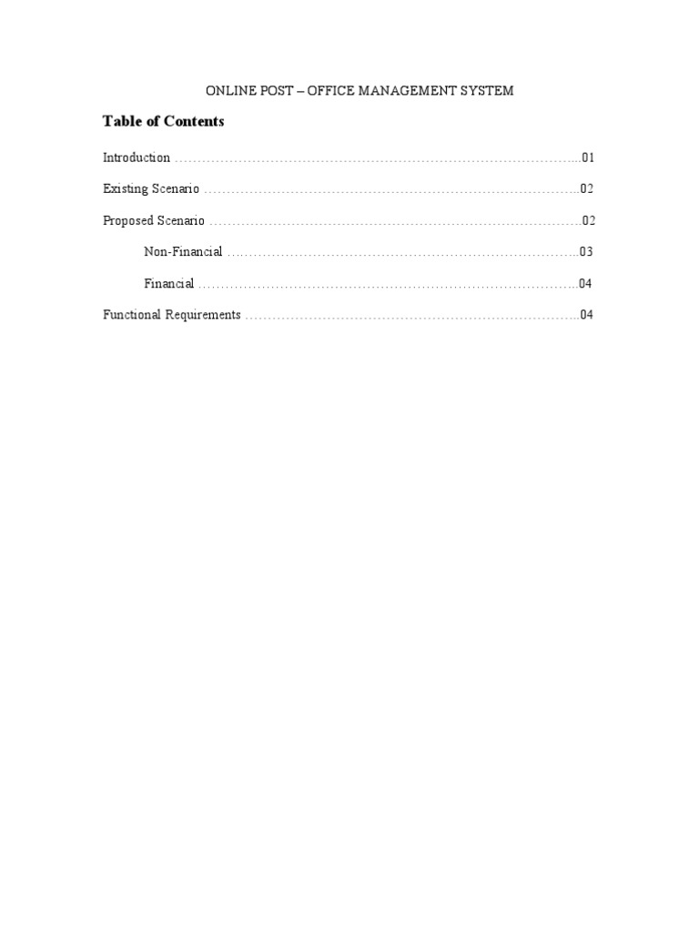 Online Post Office Management System | PDF | Mail | United States ...