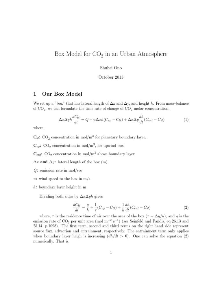 07ff7953d0b011c109e5611426cb70d1_MIT12_335F14_Box_model | PDF | Applied And Interdisciplinary ...