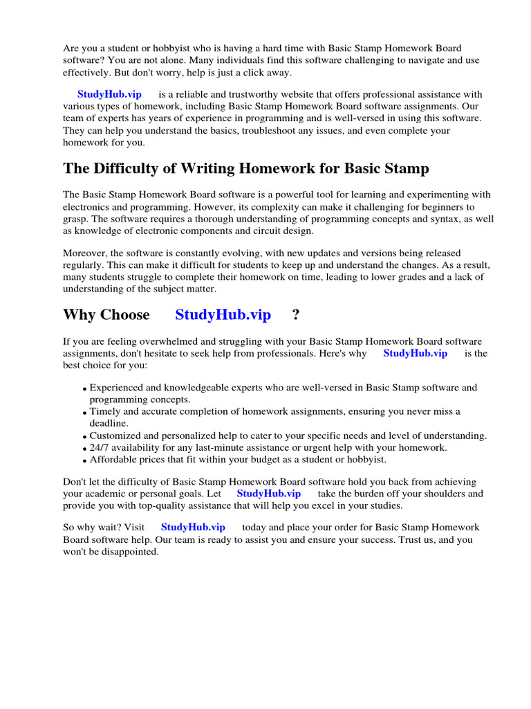 Basic Stamp Homework Board Software | PDF | Electrical Connector ...