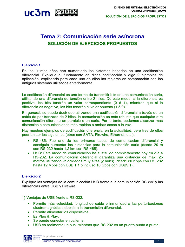 Tema 7 Ejercicios Solucion | PDF | USB | Módem