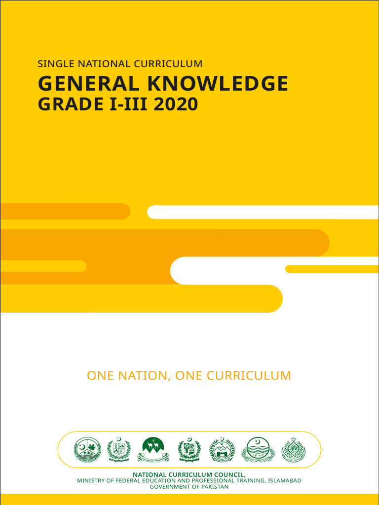 SNC General Knowledge 1-3 | PDF | Curriculum | Educational Assessment