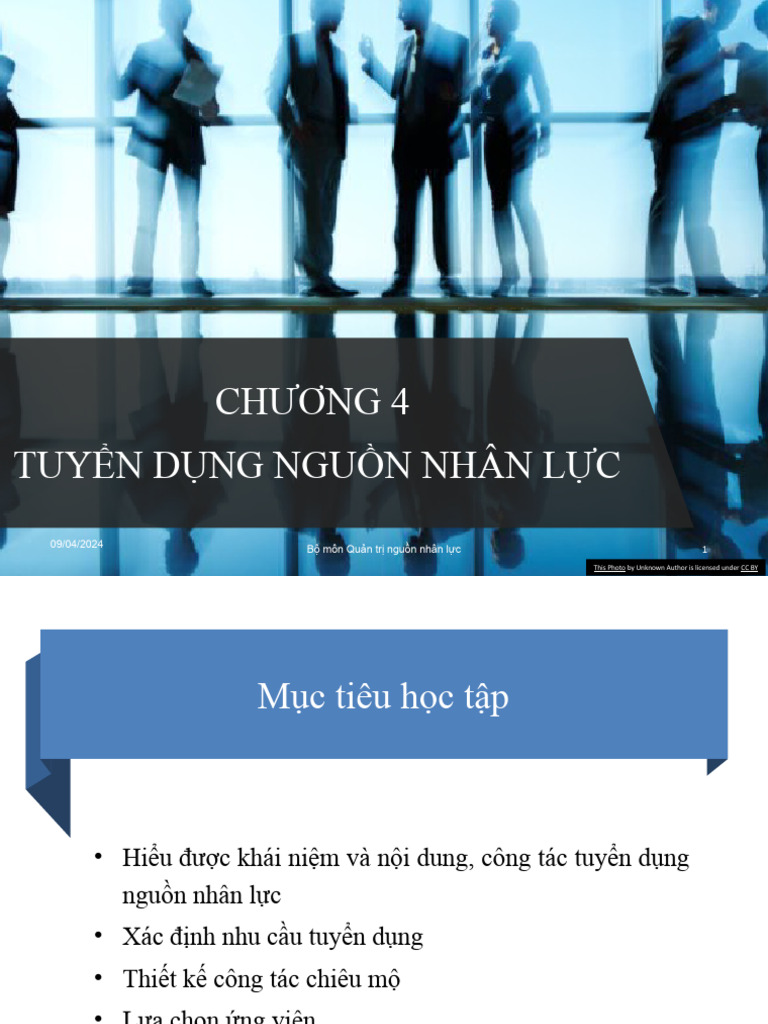 HRM 3.4. Slide Chương 4 Tuyển Dụng Nguồn Nhân Lực | PDF