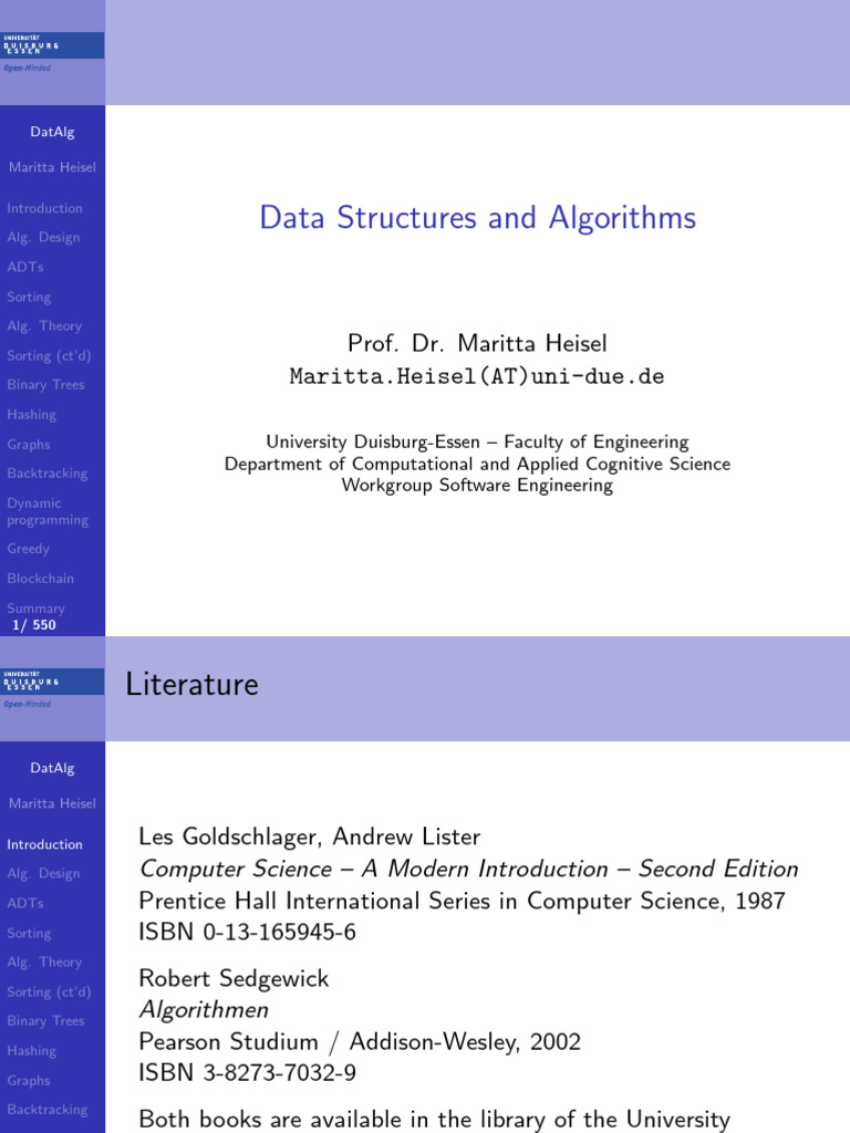 Data Structures & Algorithms Course | PDF | Control Flow | Programming