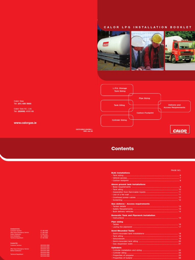 Calor LPG Installation Booklet | PDF | Liquefied Petroleum Gas | Propane