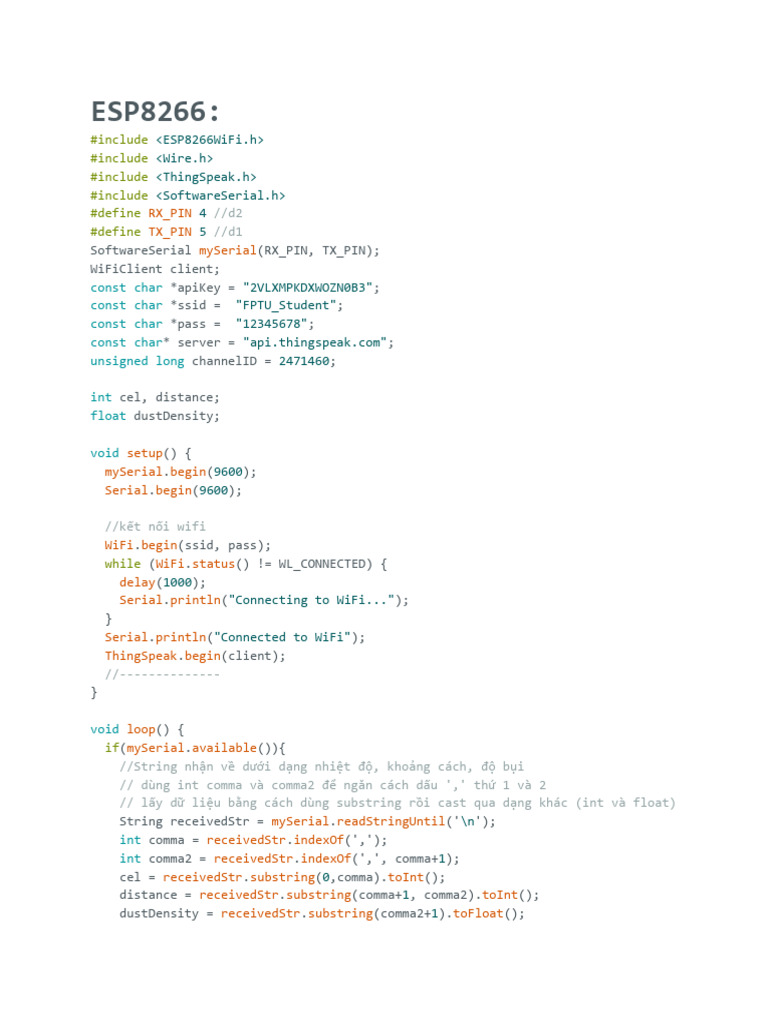 Code IOT Project | PDF