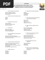 Wonder Comprehension Questions: Part 1 | PDF