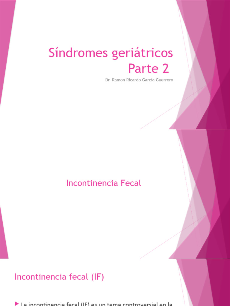 Síndromes Geriátricos Parte 2 | PDF | Demencia | Enfermedad de Alzheimer