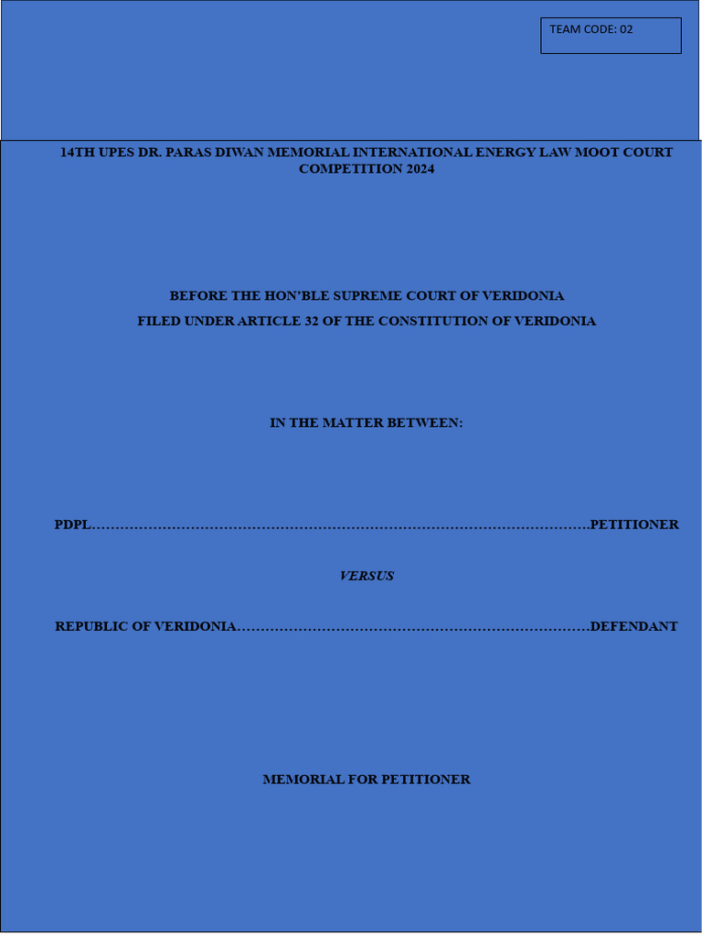 Team 02 - Petitioner | PDF | Subsidy | Economies