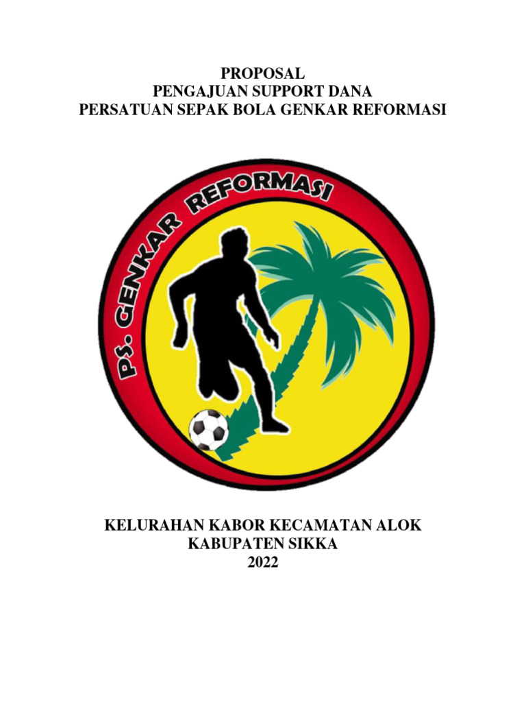Proposal PS Genkar Reformasi 2022 | PDF | Olahraga & Rekreasi