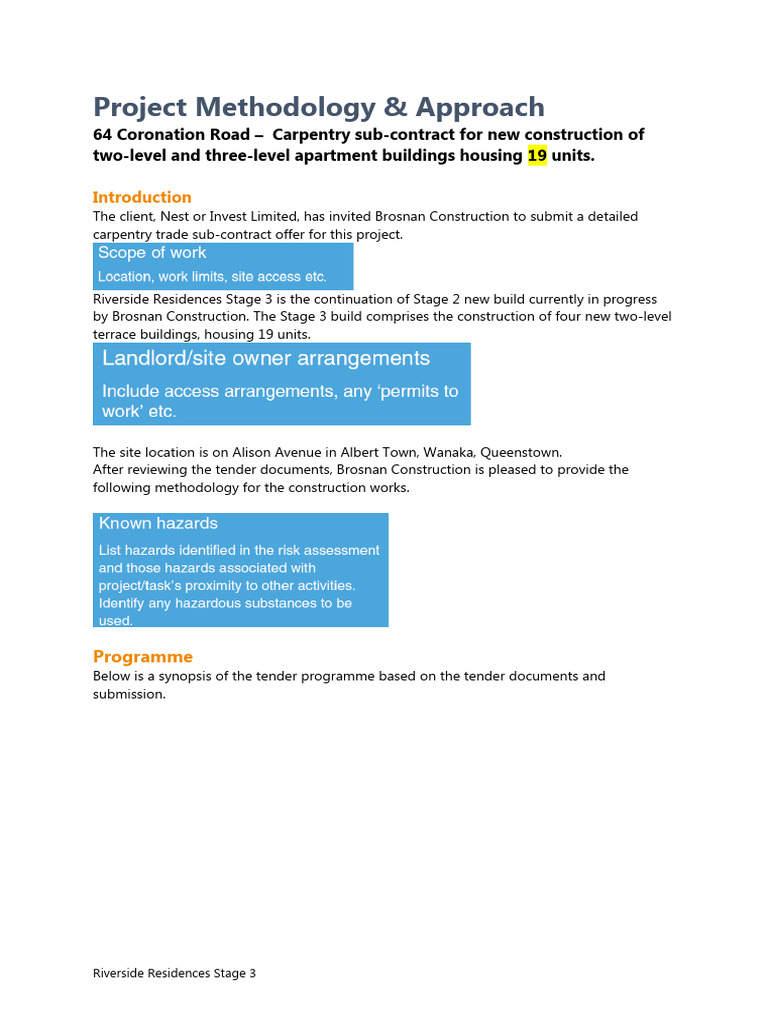 20210526-Riverside Residences Stage 3 - Tender Methodology | PDF ...
