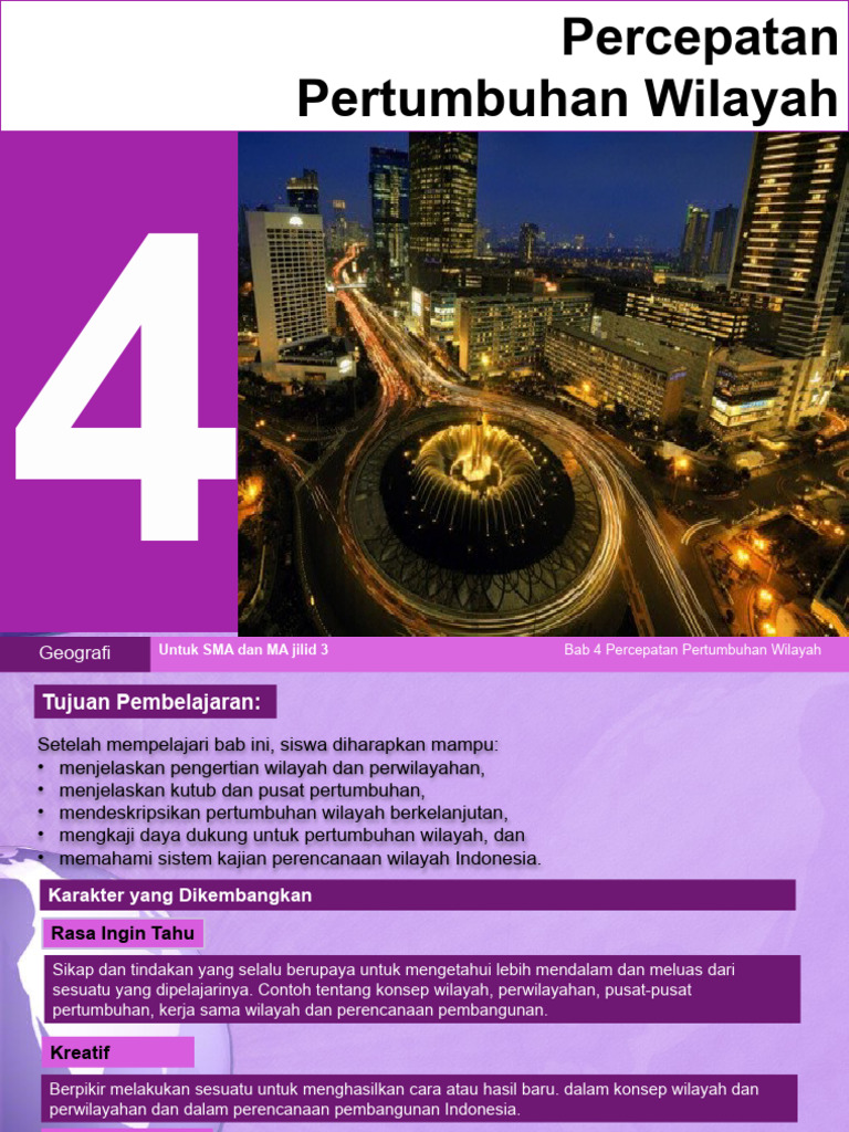 BAB 4 Percepatan Dan Pertumbuhan Wil | PDF