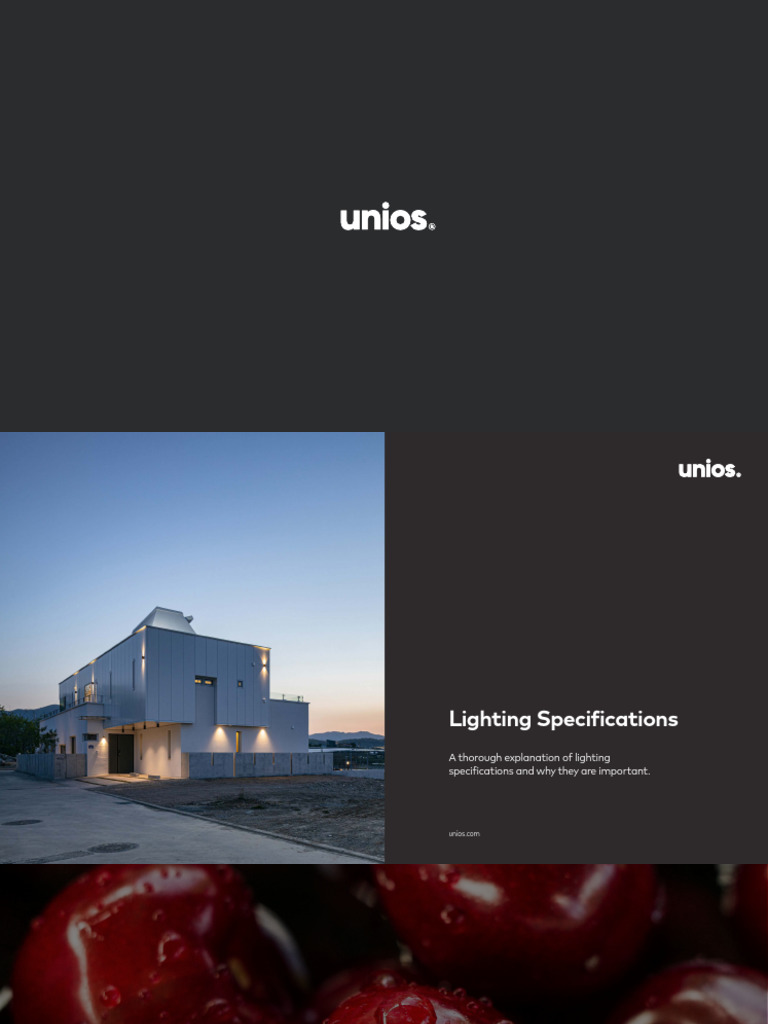 Unios - Lighting Specifications | PDF | Lighting | Light
