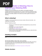 Guide To WSDC Format | PDF | Argument | Truth