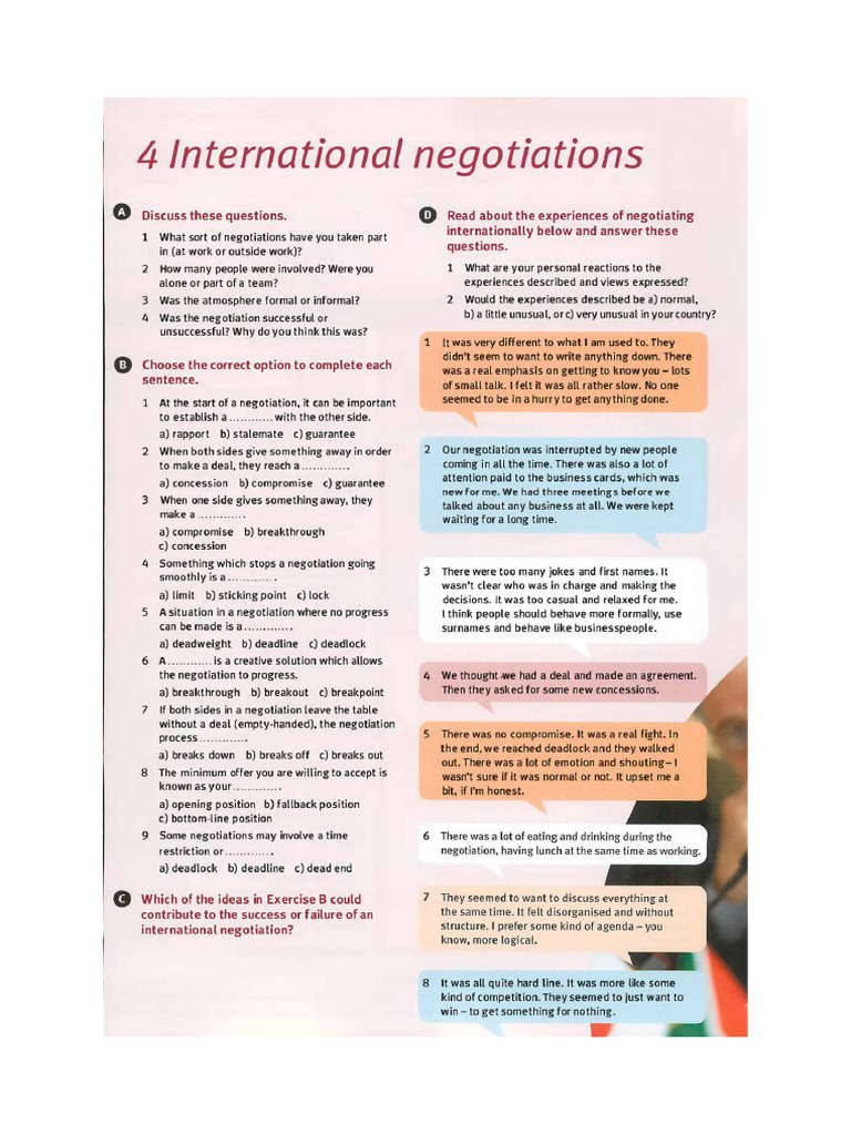 Negotiations | PDF