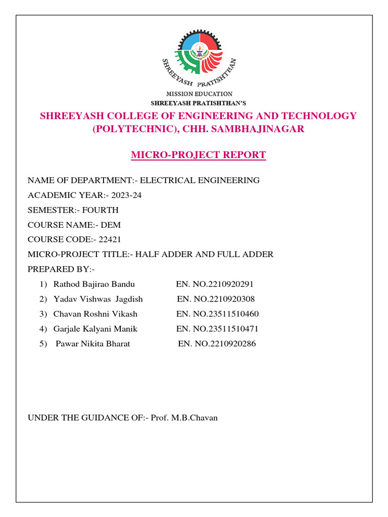 DEM report | PDF | Digital Electronics | Computing