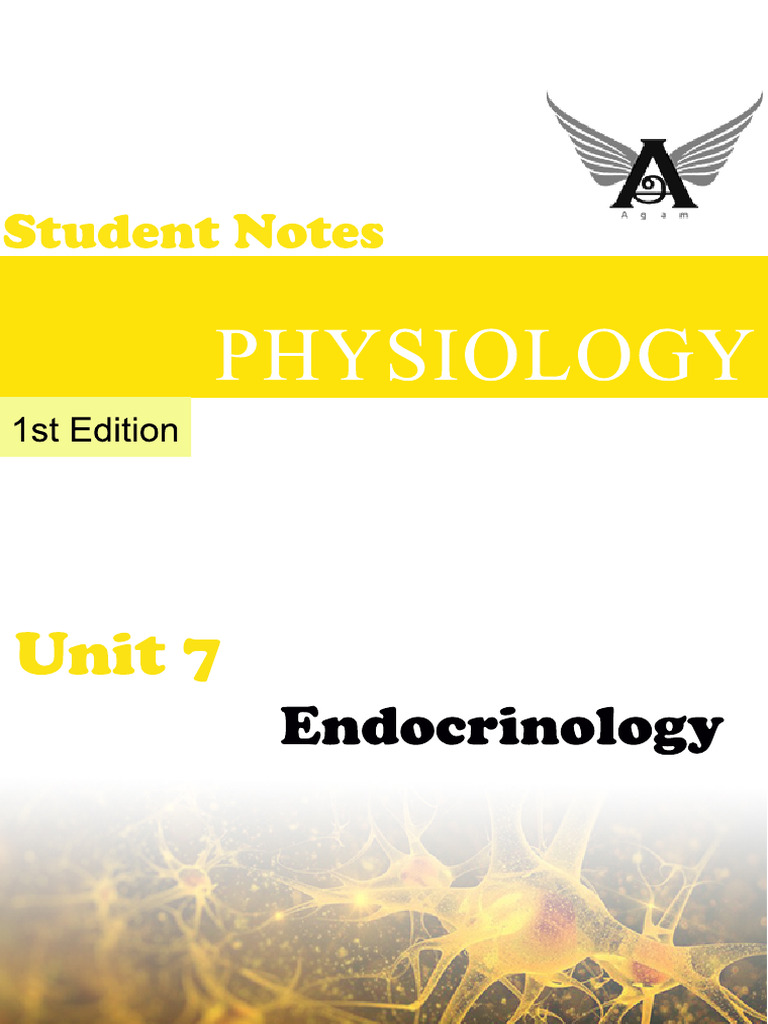 Agam Physiology Endocrinology Notes Pdf Adrenal Gland Cortisol