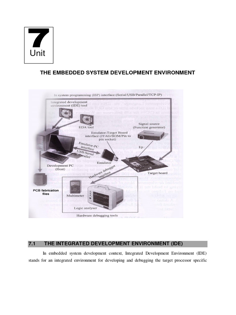 Es Unit - 5 Embedded System Development | PDF | Integrated Development Environment | Emulator