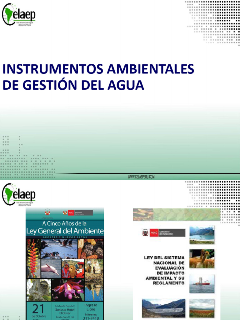 CLASE_1_INSTRUMENTOS AMBIENTALES (AGUA) | PDF | Agua | Entorno natural