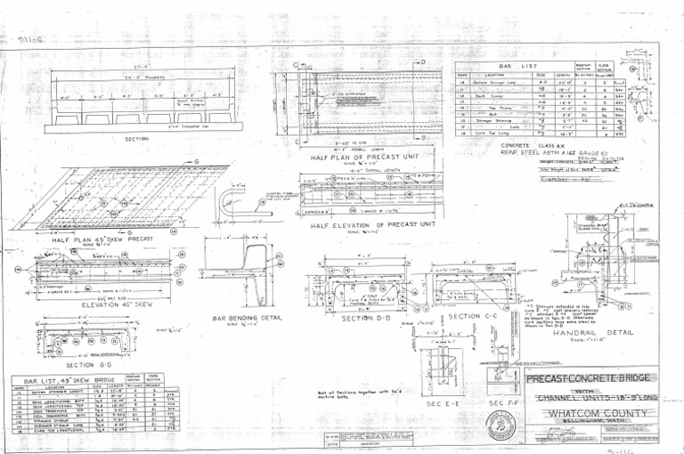 S-116 - Precast Concrete Bridge With Channel Units 18' 9'' Long | PDF