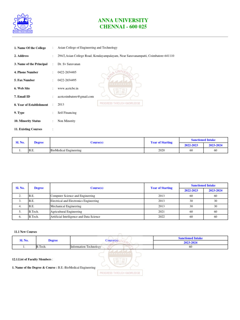 Asian Collegeof Engg Tech 646 | PDF | Thesis | Engineering