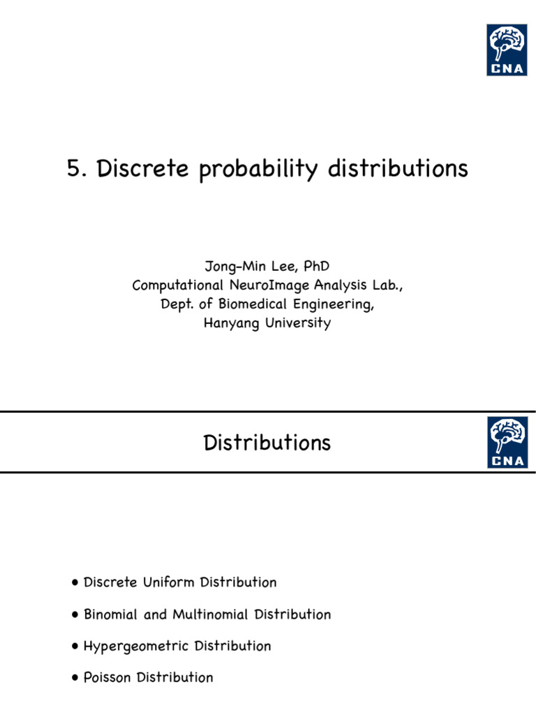PRST 05 DiscreteProbabilityDistributions | PDF | Probability Distribution | Variance