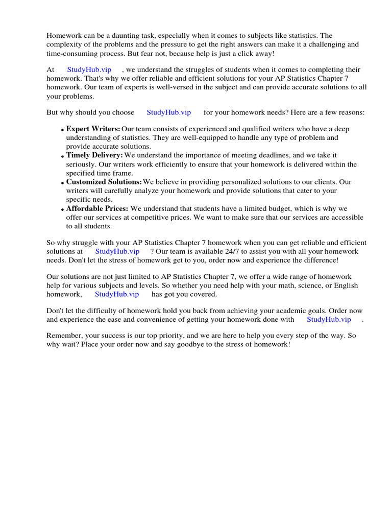 AP Statistics Chapter 7 Homework Solutions | PDF | Statistics ...