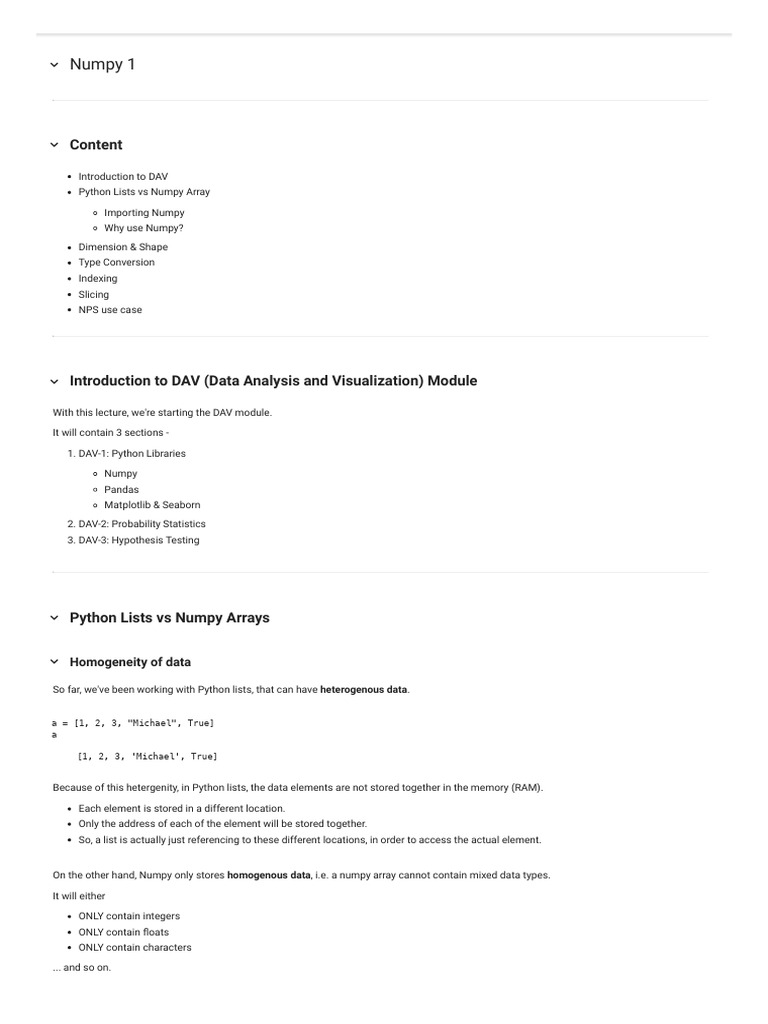 Numpy 1 Merged Pdf Matrix Mathematics Python Programming Language
