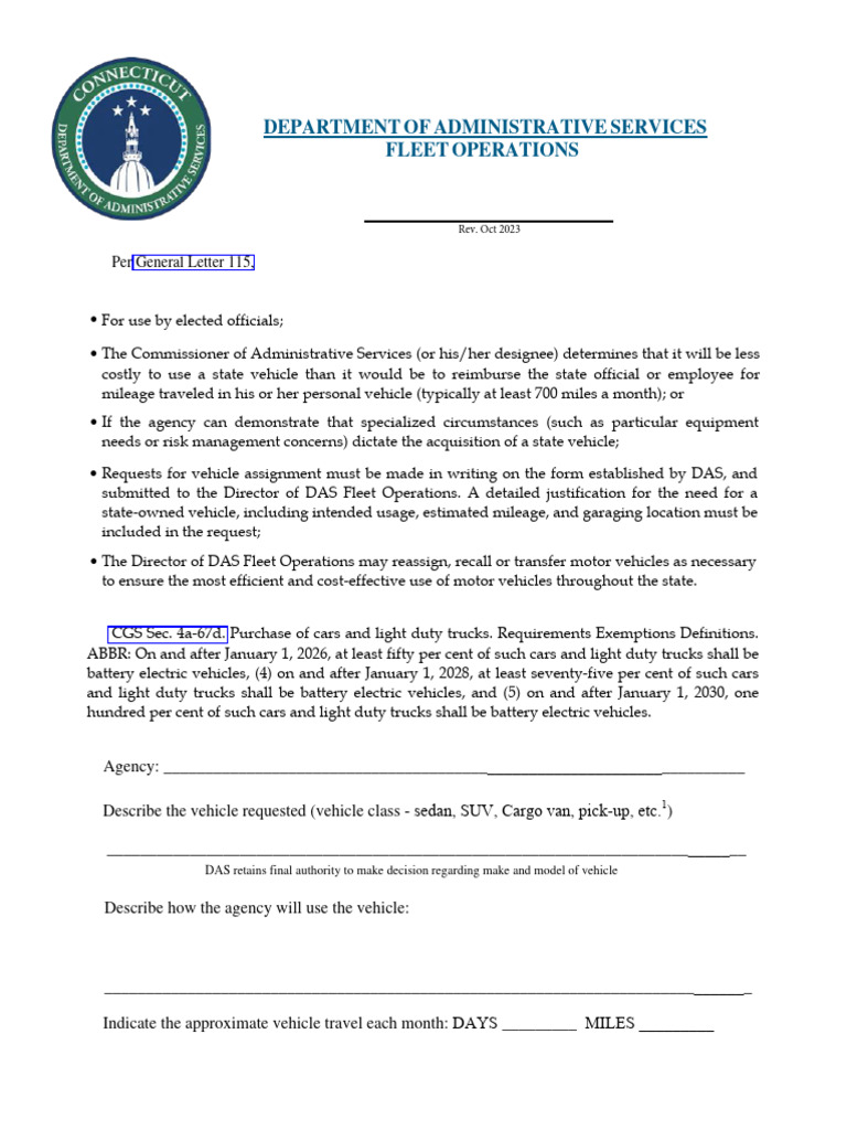 Vehicle Request Form | PDF | Vehicles | Car