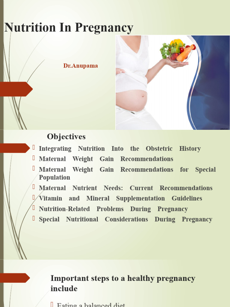 Essential Nutrition Guidelines for Pregnancy | PDF | Pregnancy | Nutrients