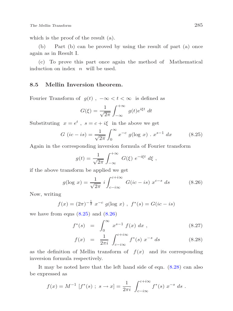 Mellin Inversion Theorm 2 | PDF | Calculus | Complex Analysis