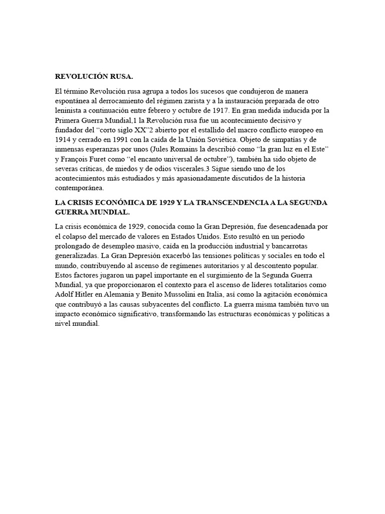 Rev Rusa y Crisis | PDF