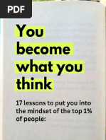 You Become What You Think | PDF | Habits | Thought
