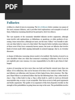 LOGIC CHAPTER 5 - Lecture Note | PDF | Fallacy | Argument