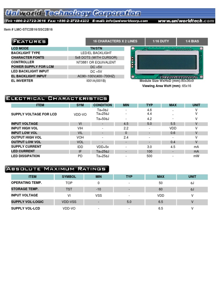 LCD Display | PDF | Teaching Methods & Materials | Computers