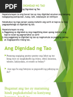 Ang Kahulugan NG Dignidad | PDF