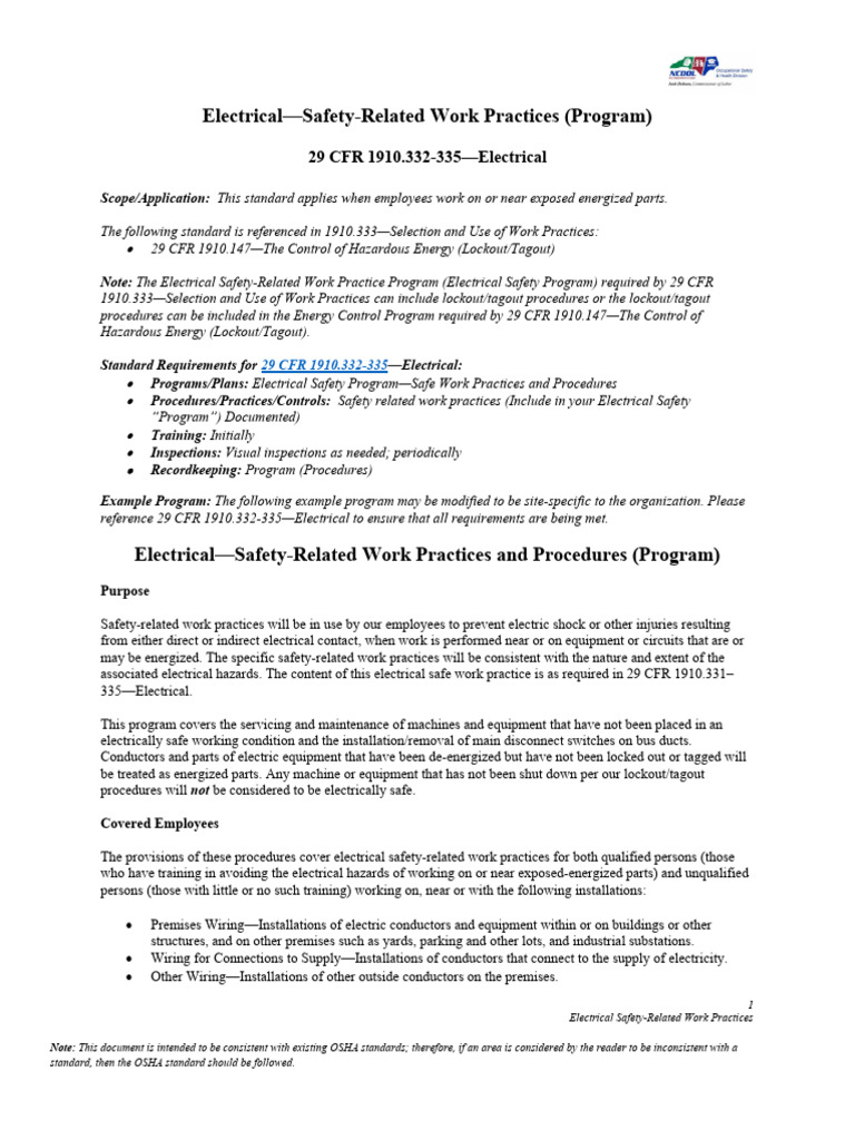 Electrical Safety Program | PDF | Electrical Connector | Insulator (Electricity)