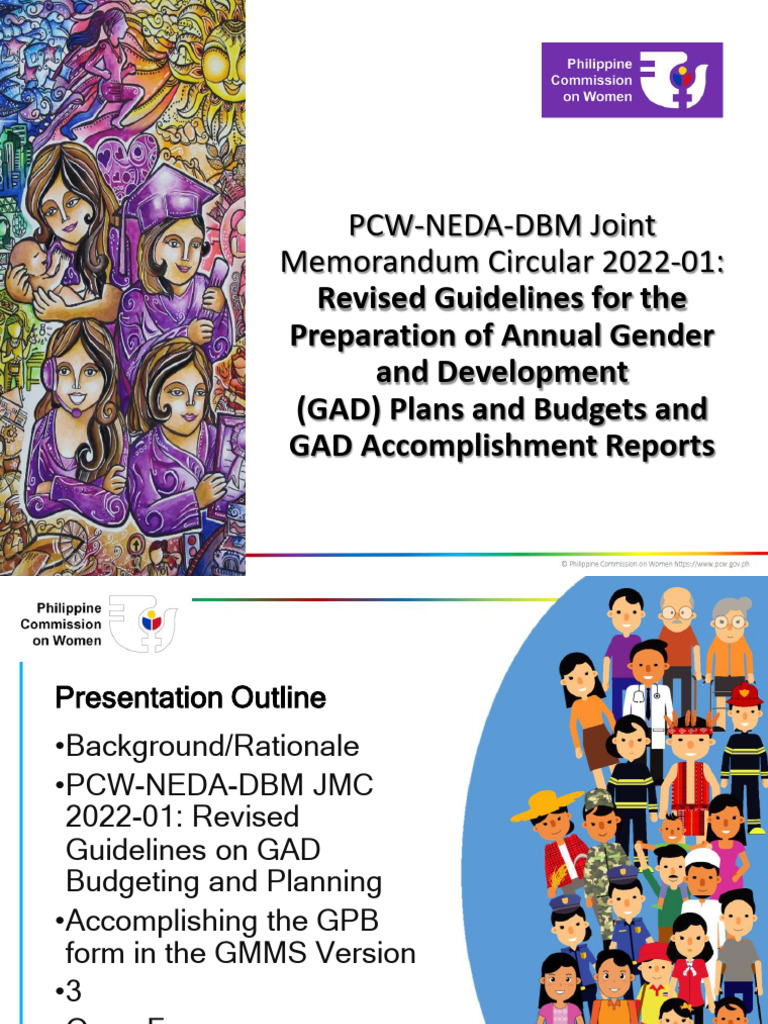 PCW Neda DBM JMC 2022 01 | PDF | Gender Mainstreaming | Governance